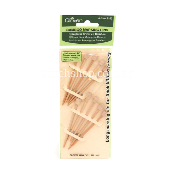 Clover Bamboo Marking Pins - Stitch