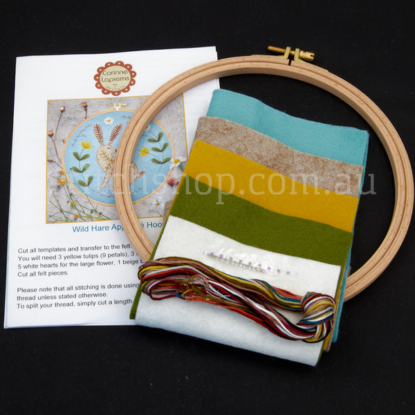 Wild Hare Applique Hoop Kit - Stitch